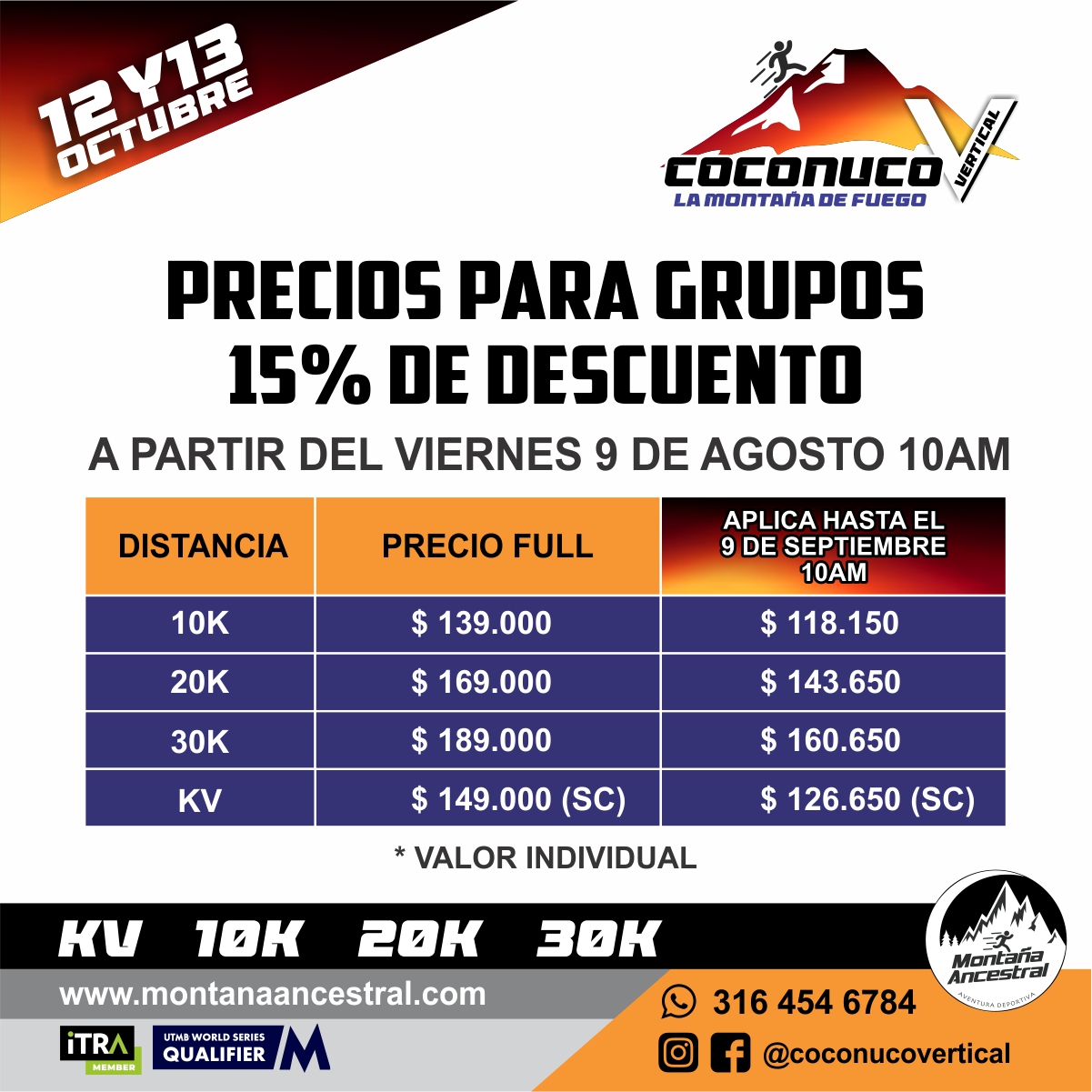 Inscripciones Coconuco Trail – Montaña Ancestral